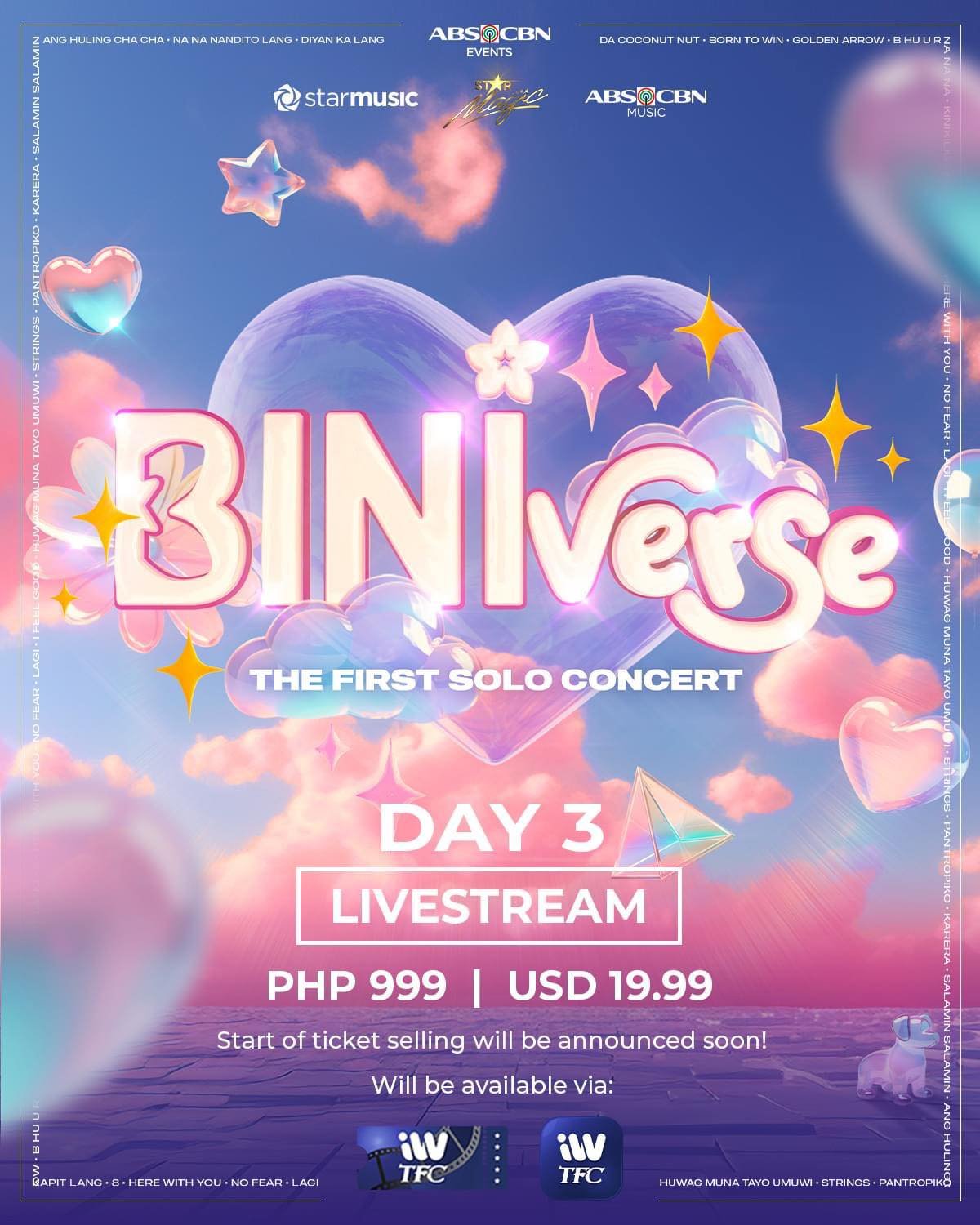 DAY 3 OF BINIVERSE FIRST SOLO CONCERT NOW VIEWABLE ONLINE | EUROTV ...