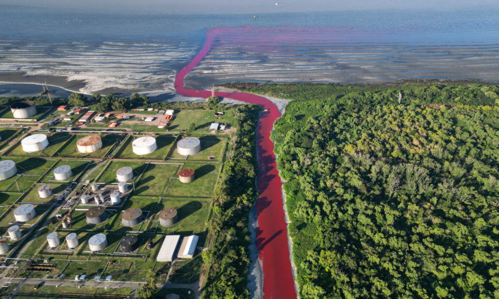 'BLOODY SARANDÍ': RIVER NEAR BUENOS AIRES TURNS RED | EUROTV PHILIPPINES